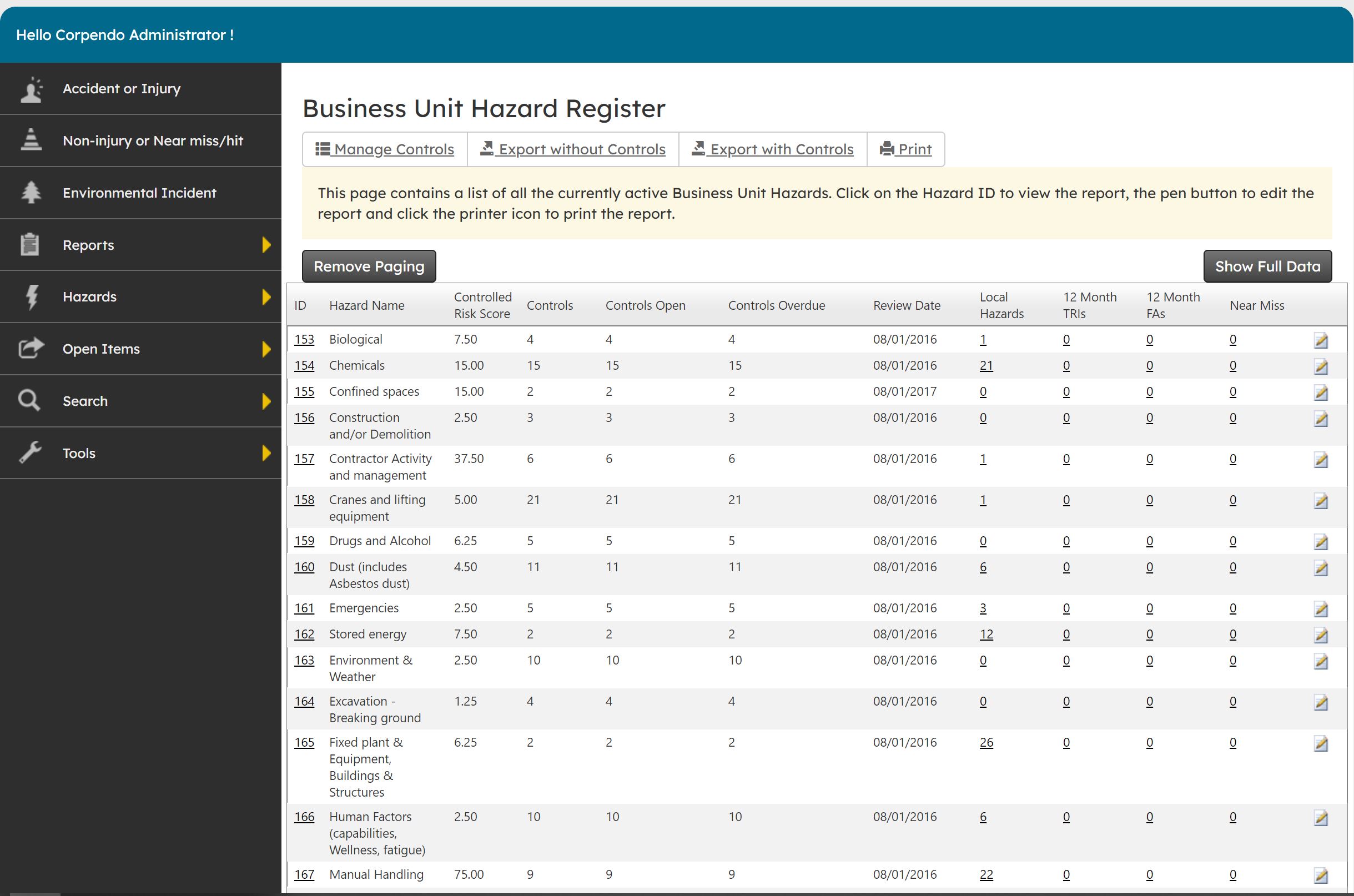 Hazard Registers – JobSAFE